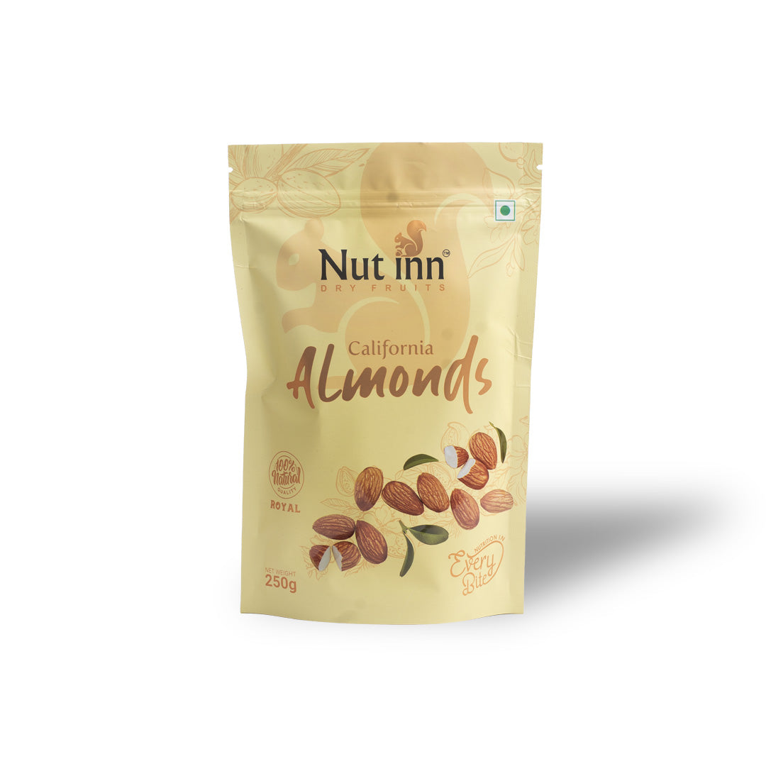 Californian Almonds Royal (250gm) – Nutinnfoods.com